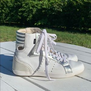 adidas | Shoes | Adidas Slvr Collection White High Tops | Poshmark